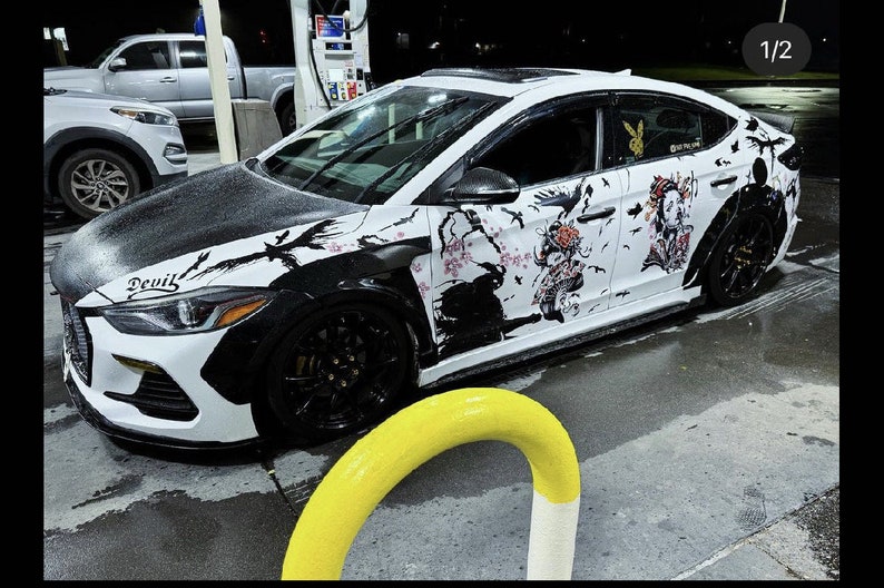 JDM Samurai Sakura Car Side Decals for Universal Fit. Decals for Honda ...