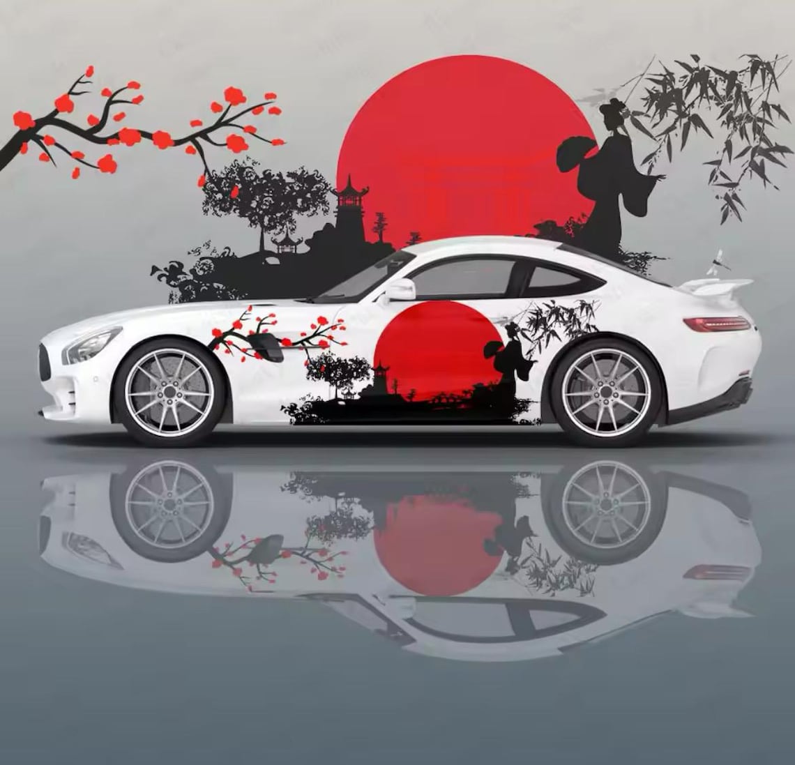 JDM Samurai Sakura Car Side Decals for Universal Fit. Decals for Honda ...
