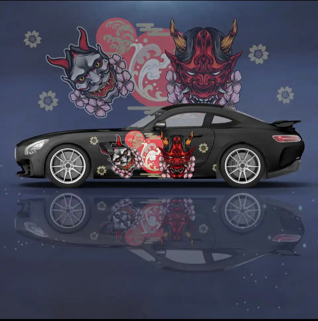 JDM Samurai Sakura Car Side Decals for Universal Fit. Decals - Etsy