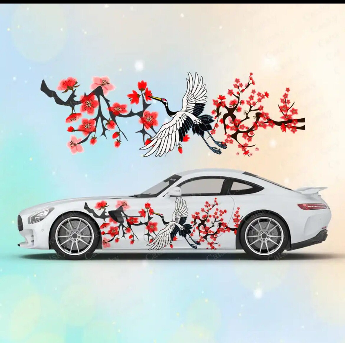 JDM Samurai Sakura Car Side Decals for Universal Fit. Decals for Honda ...