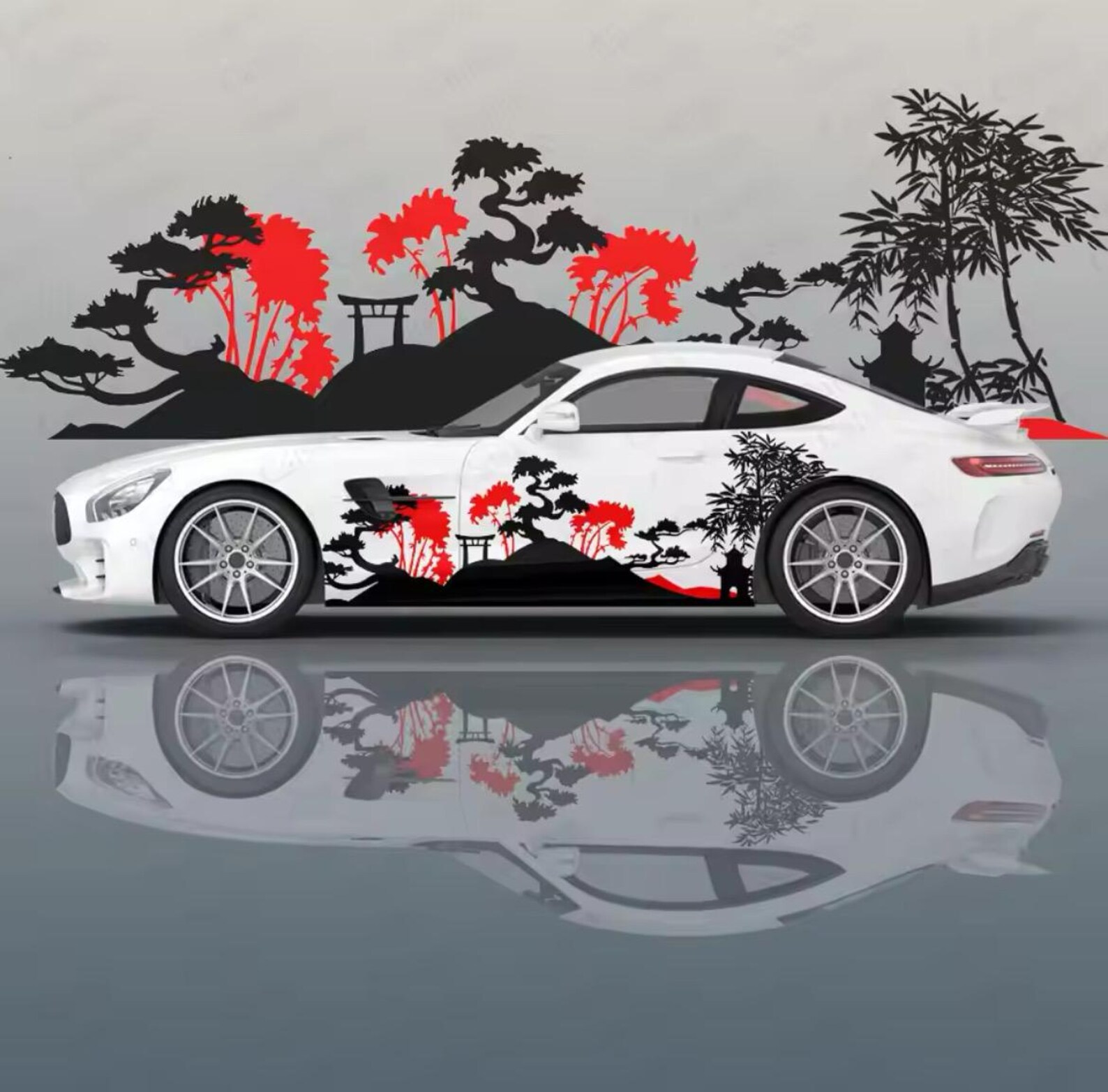 JDM Samurai Sakura Car Side Decals for Universal Fit. Decals for Honda ...