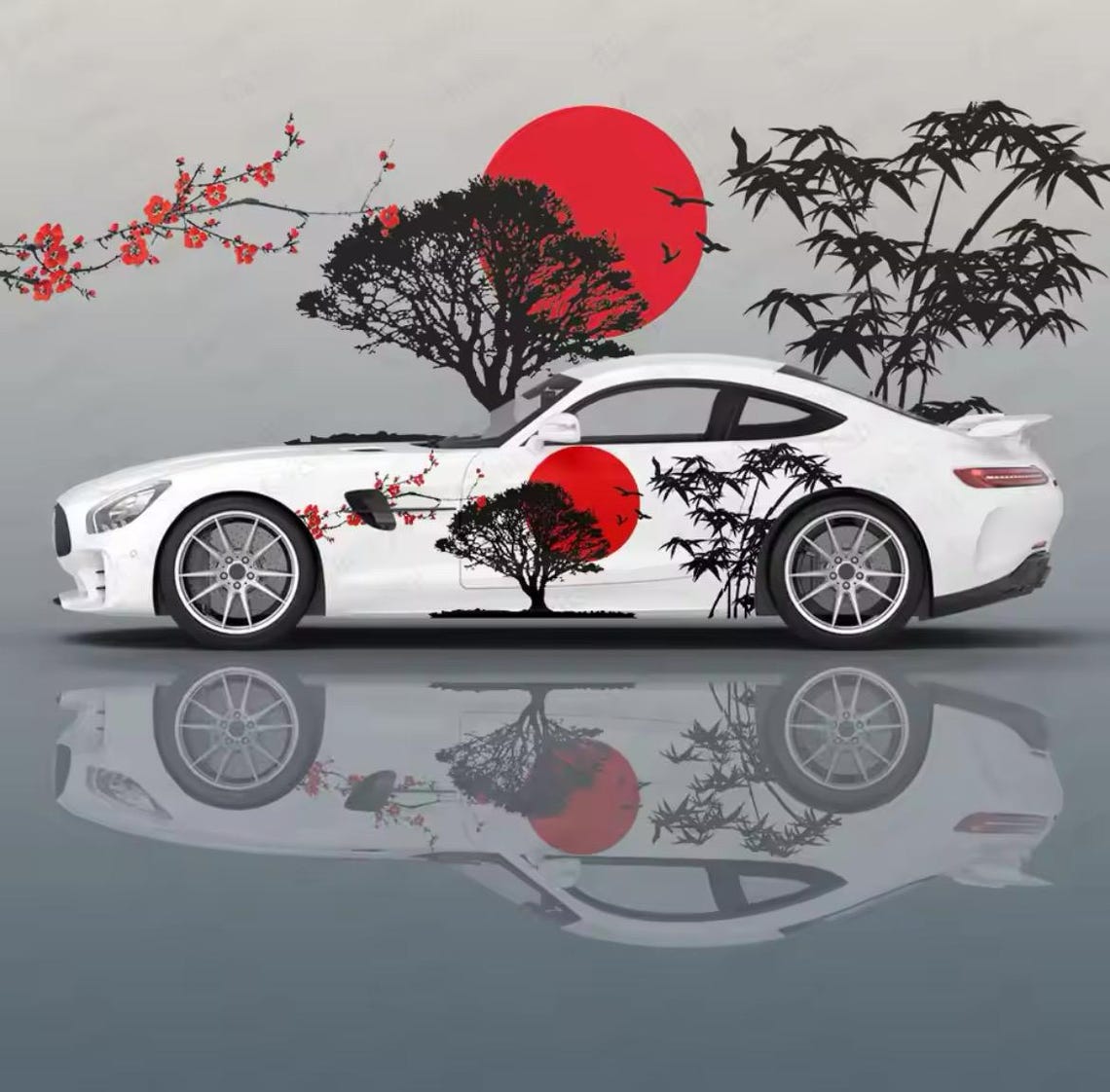 JDM Samurai Sakura Car Side Decals for Universal Fit. Decals for Honda ...