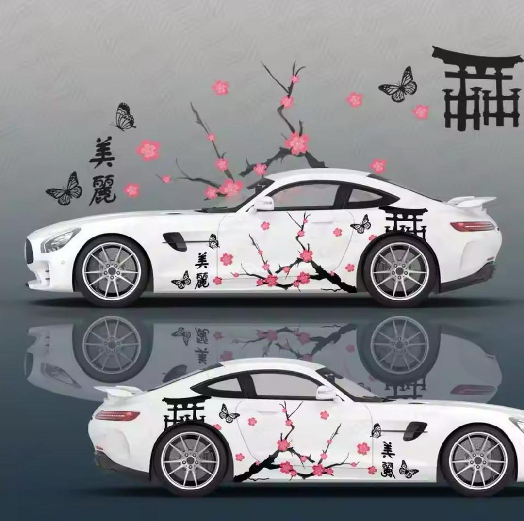 JDM Samurai Sakura Car Side Decals for Universal Fit. Decals for Honda ...