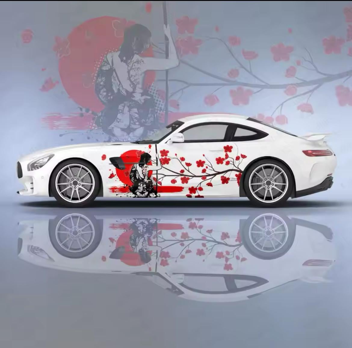 JDM Samurai Sakura Car Side Decals for Universal Fit. Decals for Honda ...