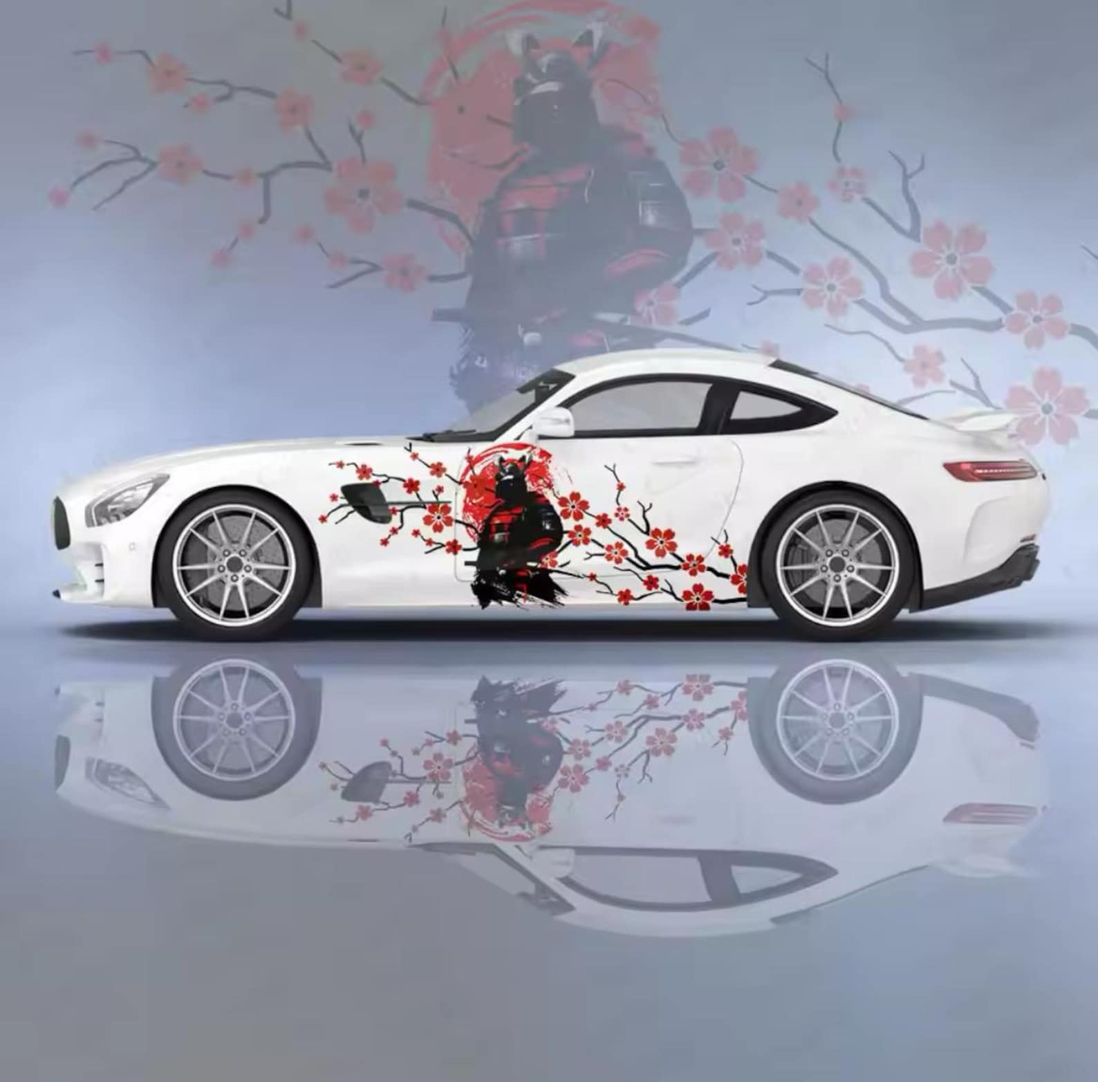 JDM Samurai Sakura Car Side Decals for Universal Fit. Decals for Honda ...