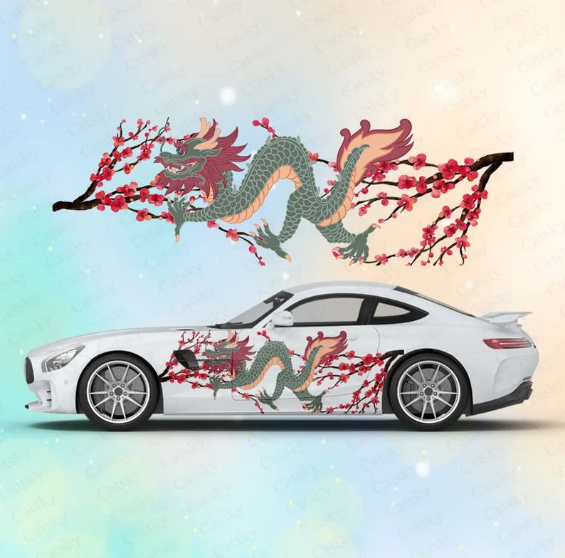 Dragon JDM Samurai Car Decal; Universal Fit Custom Car Decals for All ...