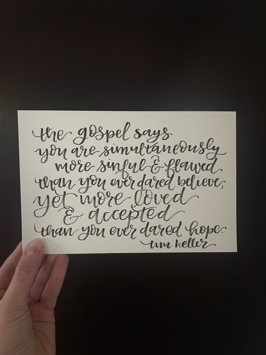 Handlettered 6x9 Print - Etsy