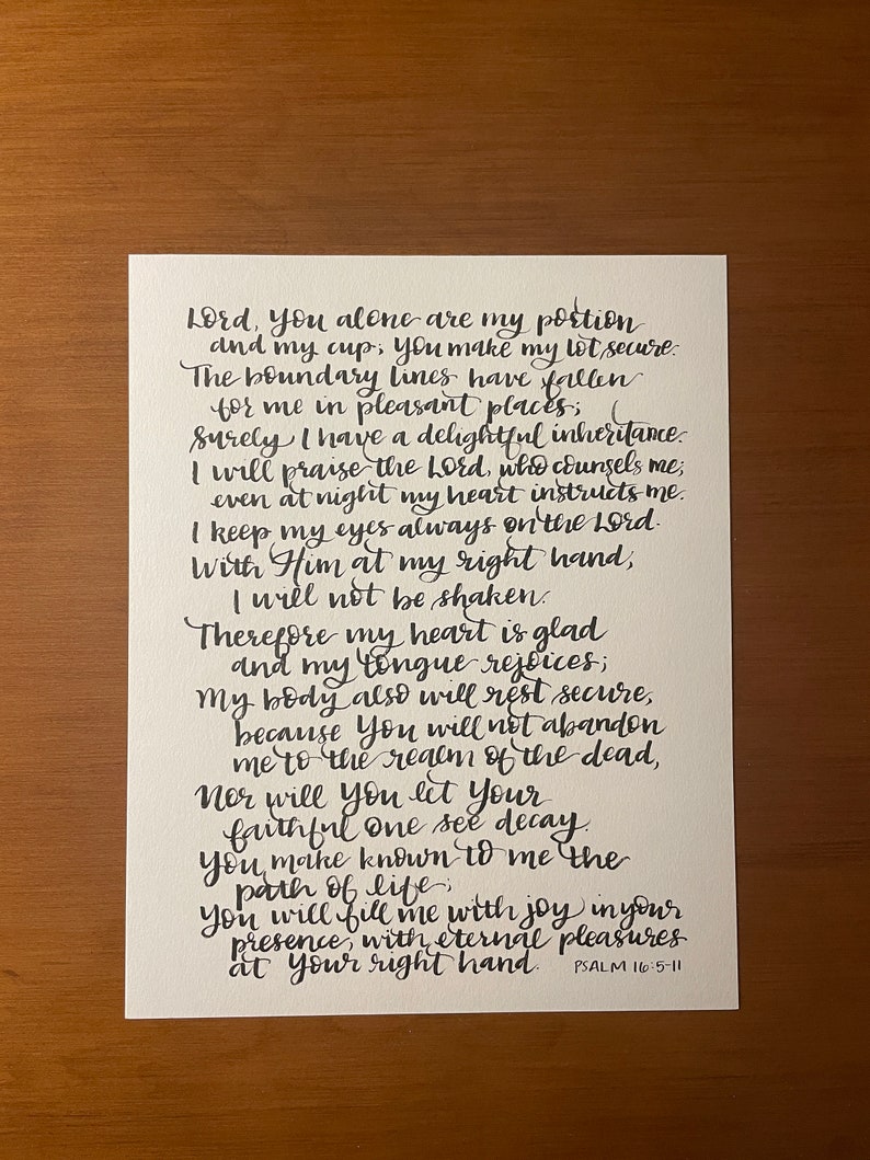 Handlettered Print 8x10 - Etsy