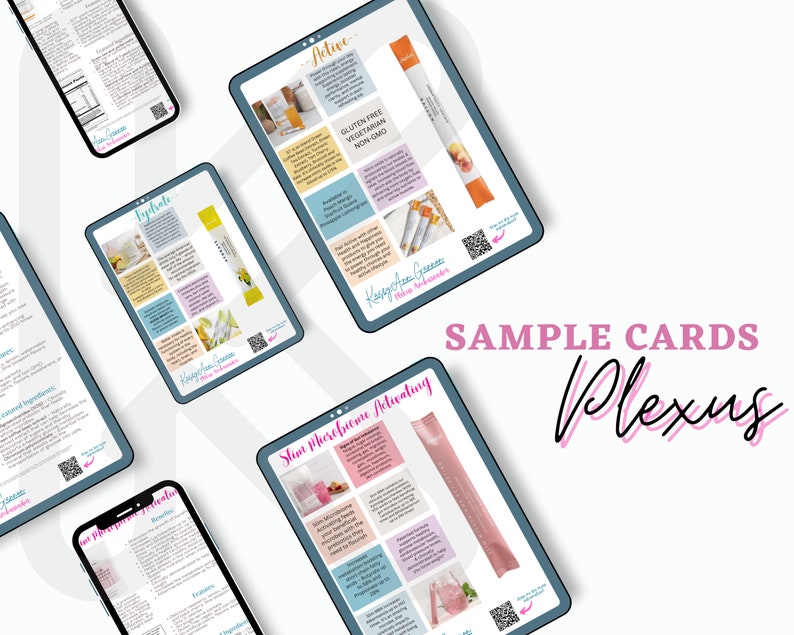 Plexus Sample Card - Slim Microbiome (slim MBA), Customize W/ Canva, Plexus Swag - Etsy