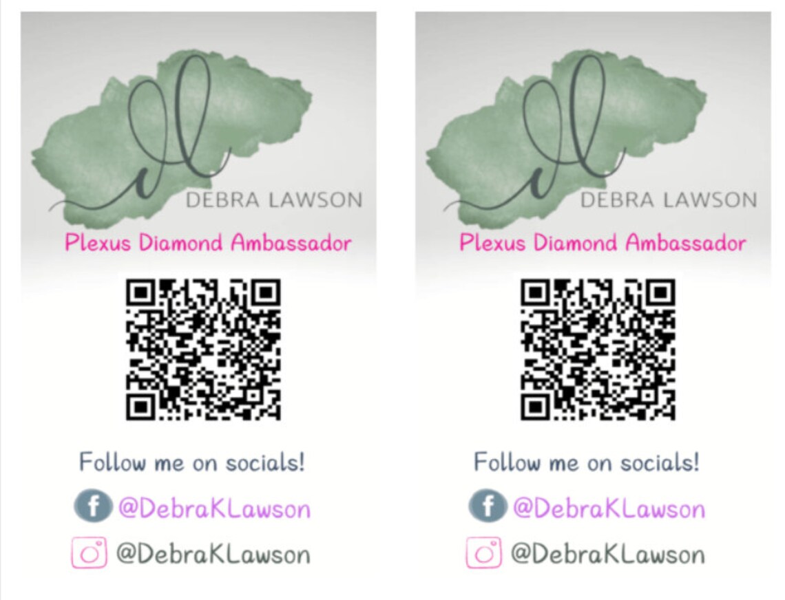 Custom PVC Business Card, Luggage Tag, Plexusswag (hard Card), Plexus Card, Plexus Business Card ...
