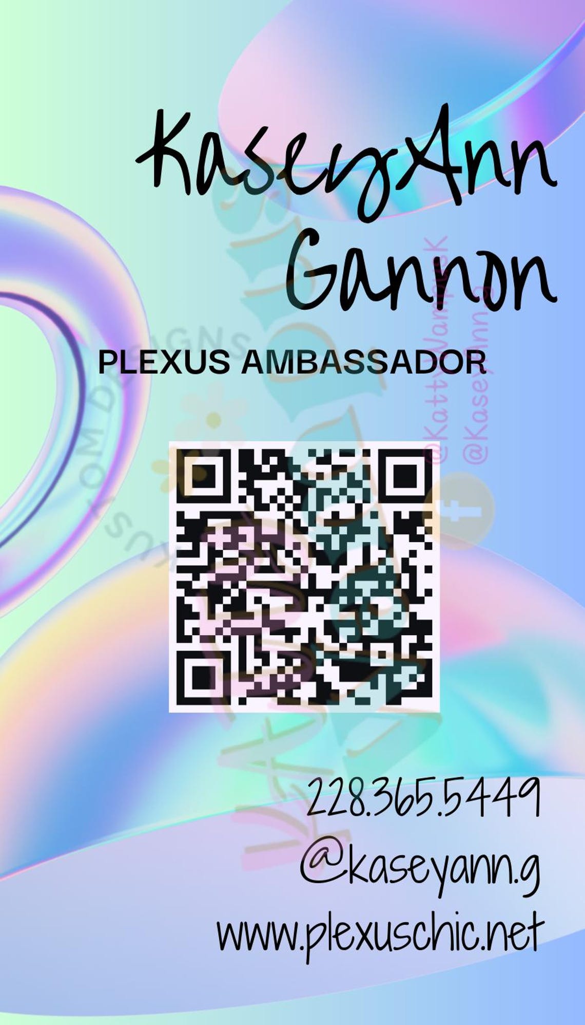 Custom PVC Business Card, Luggage Tag, Plexusswag (hard Card), Plexus Card, Plexus Business Card ...