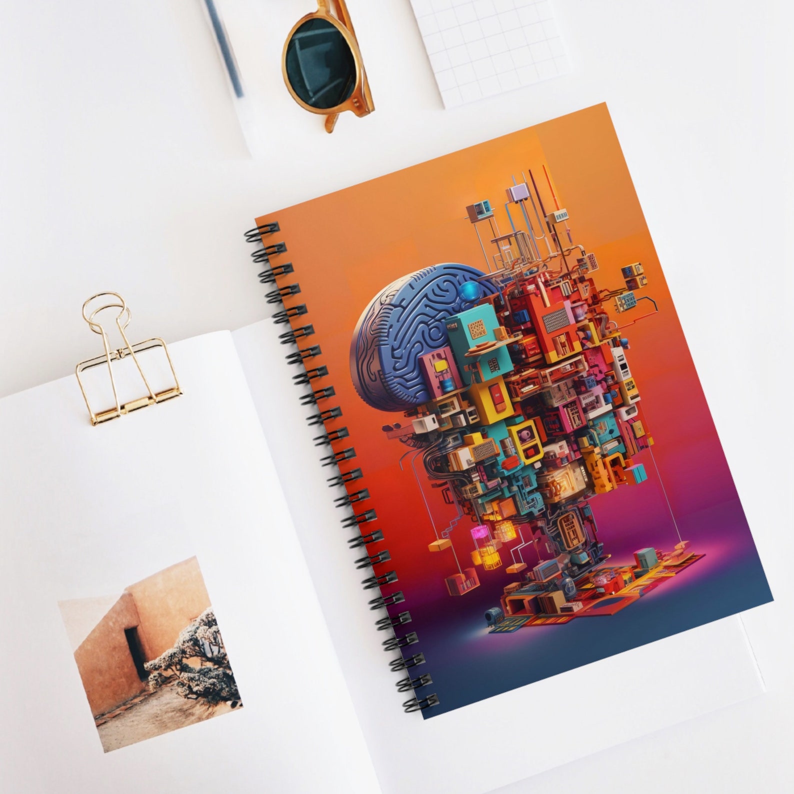 How to Build a Head Spiral Notebook Ruled Line 118 Pages Document ...