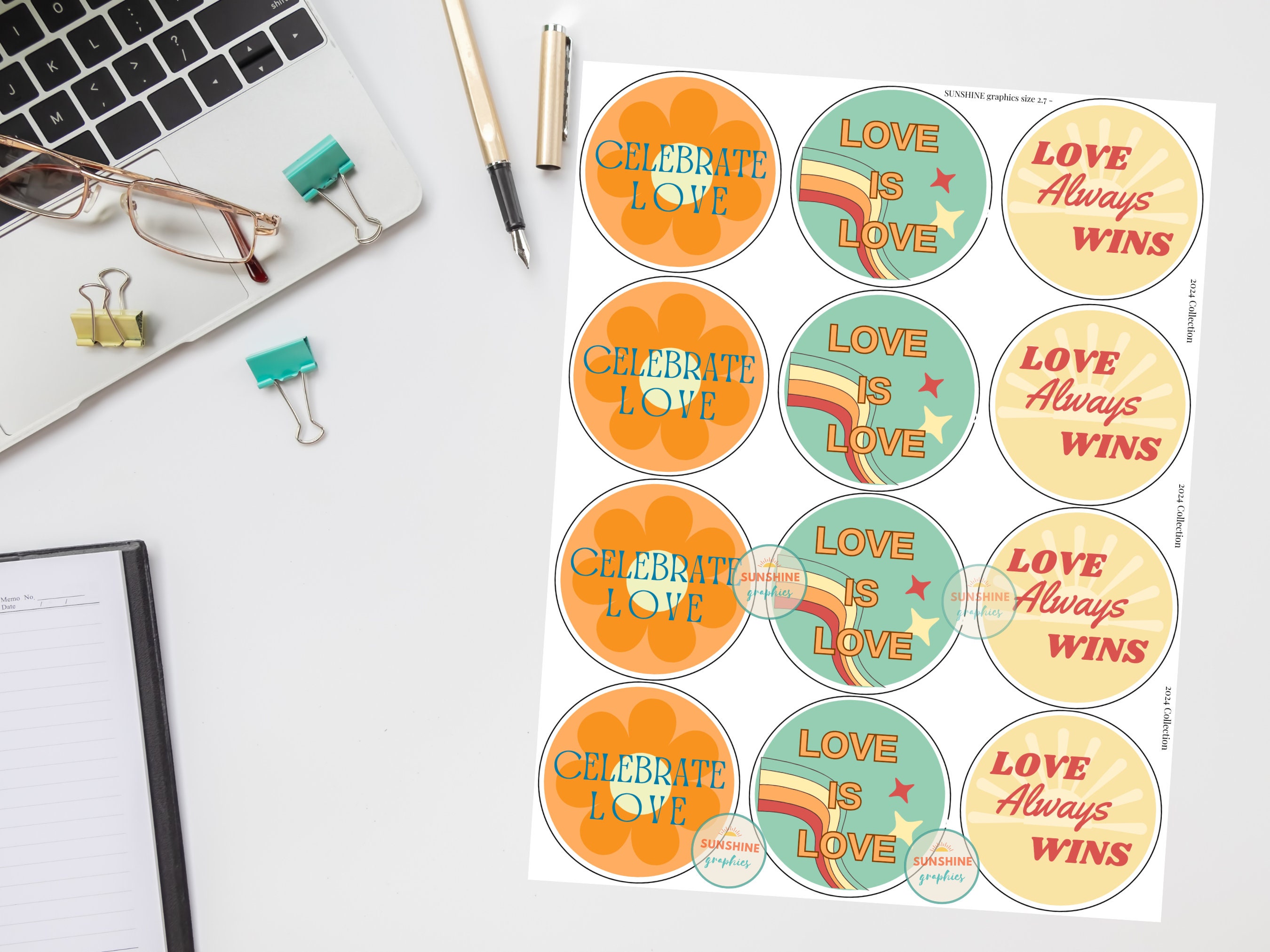 Pride LGBT Pin-back Button Printable Image Collage - Etsy