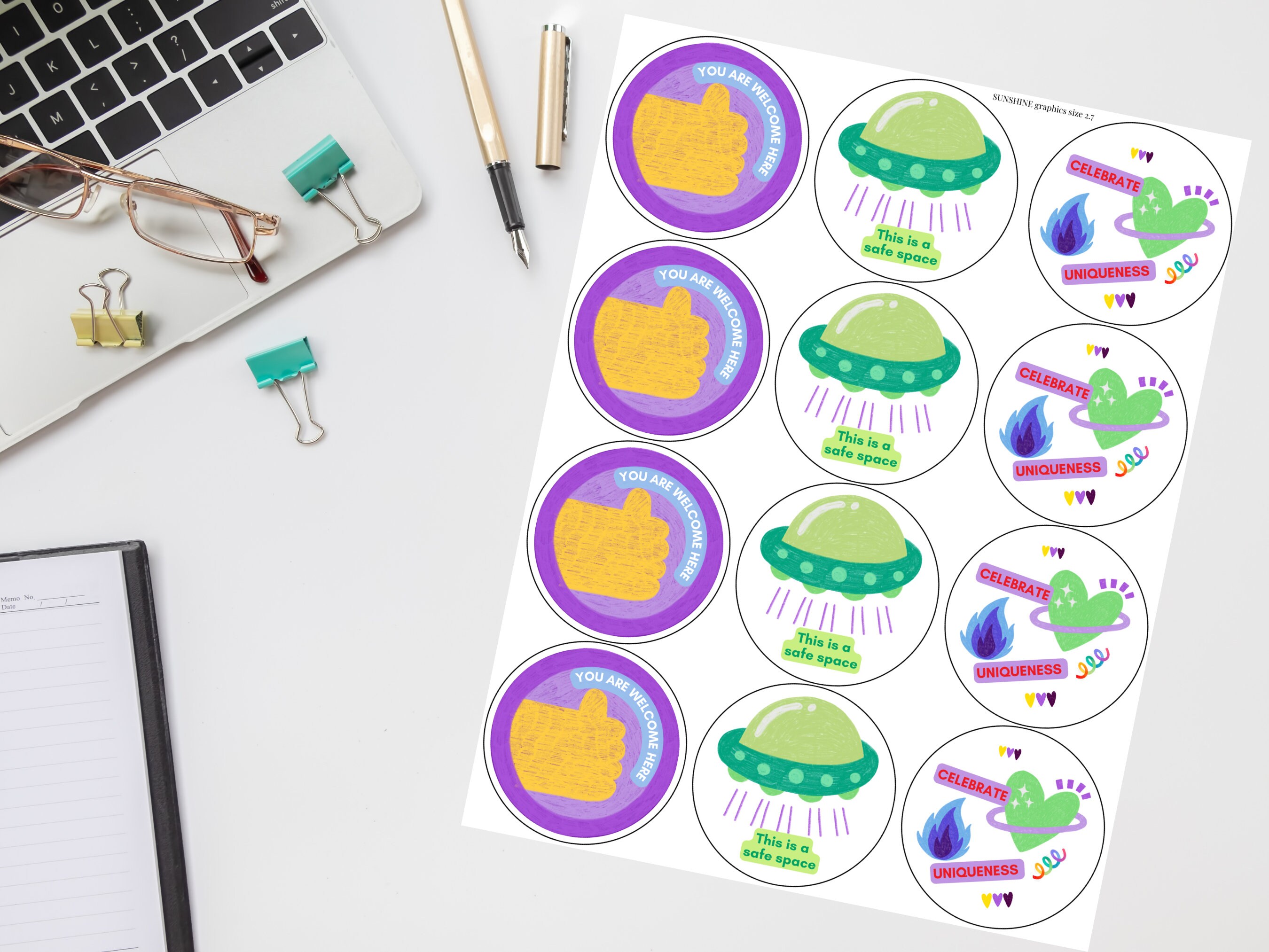 LGBTQ+ Pin Printable Image Collage for Button Making /scrapbook ...