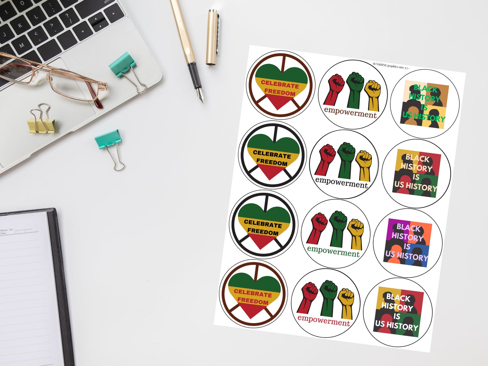 Juneteenth Printable Image Collage for Pin Back Button Making - Etsy