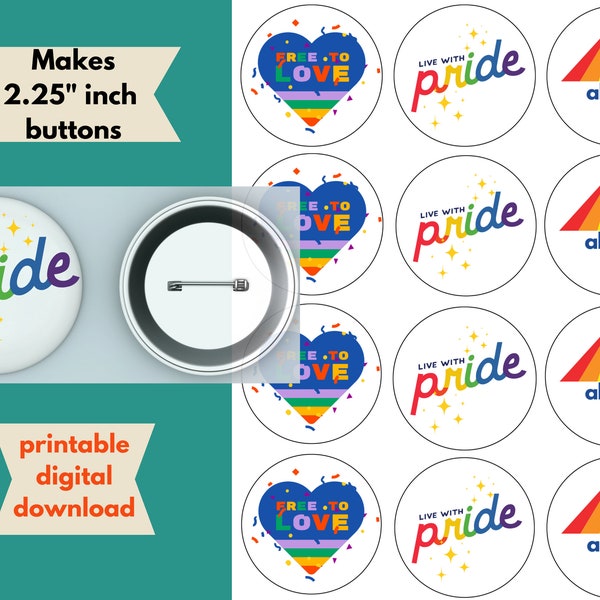 2.25 Button Template - Etsy