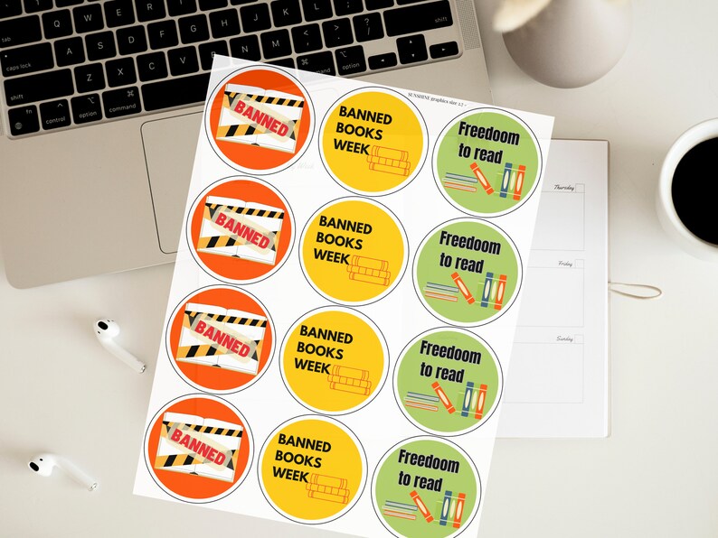 Banned Book Printable Image Collage for Pin Back Button Making ...