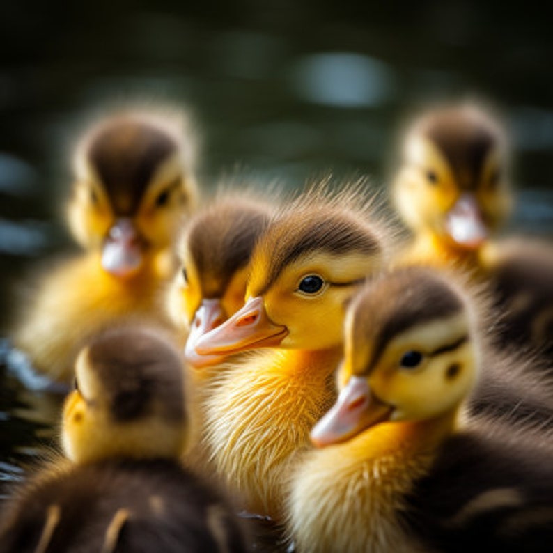 Baby Duckings Summer Fun, Cute Little Ducklings - Etsy