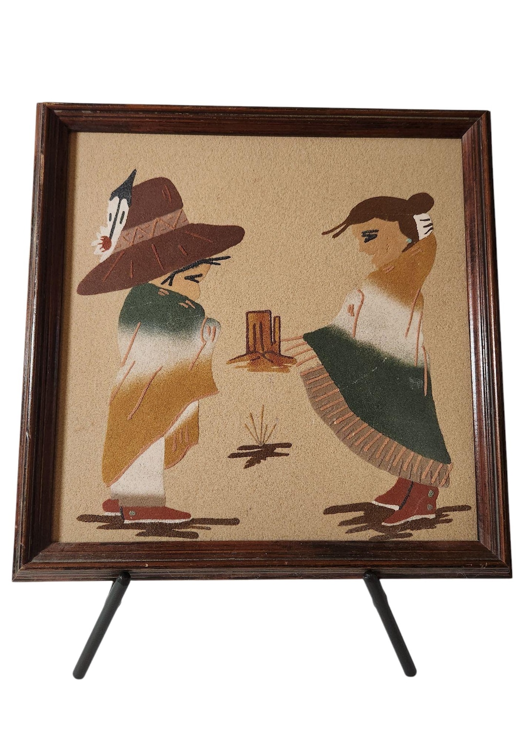 Alfred Begay Folk Art Navajo Boy and Girl Wall Hanging - Etsy