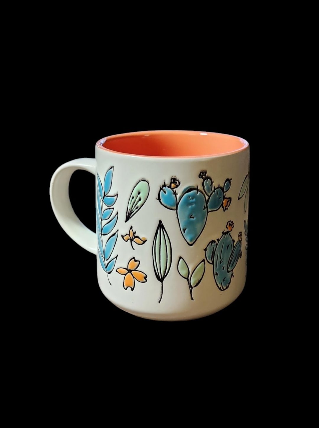 Spectrum Designz Ceramic 16oz Cactus Southwest 2020 Coffee Tea Mug Cup ...