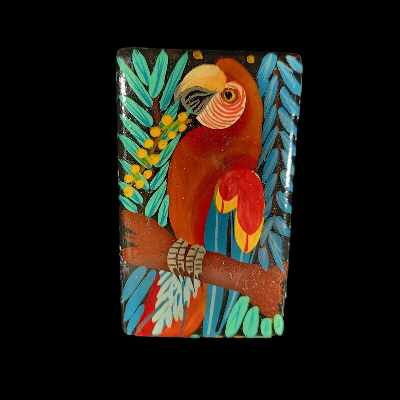 Hand Painted Parrot - Etsy