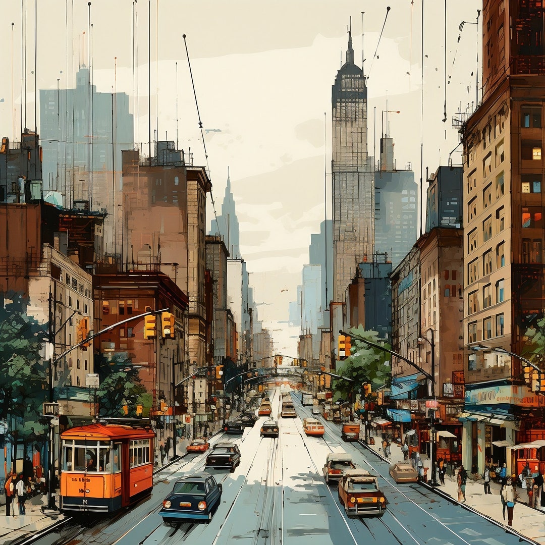 Basquiat's City View: Printable High Quality Digital Downloads That Can ...