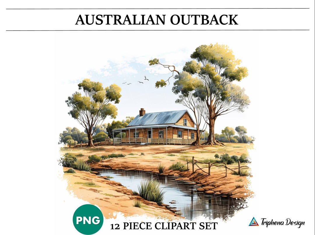 Australian Clipart, Outback, PNG, Watercolour, Australian Clipart ...