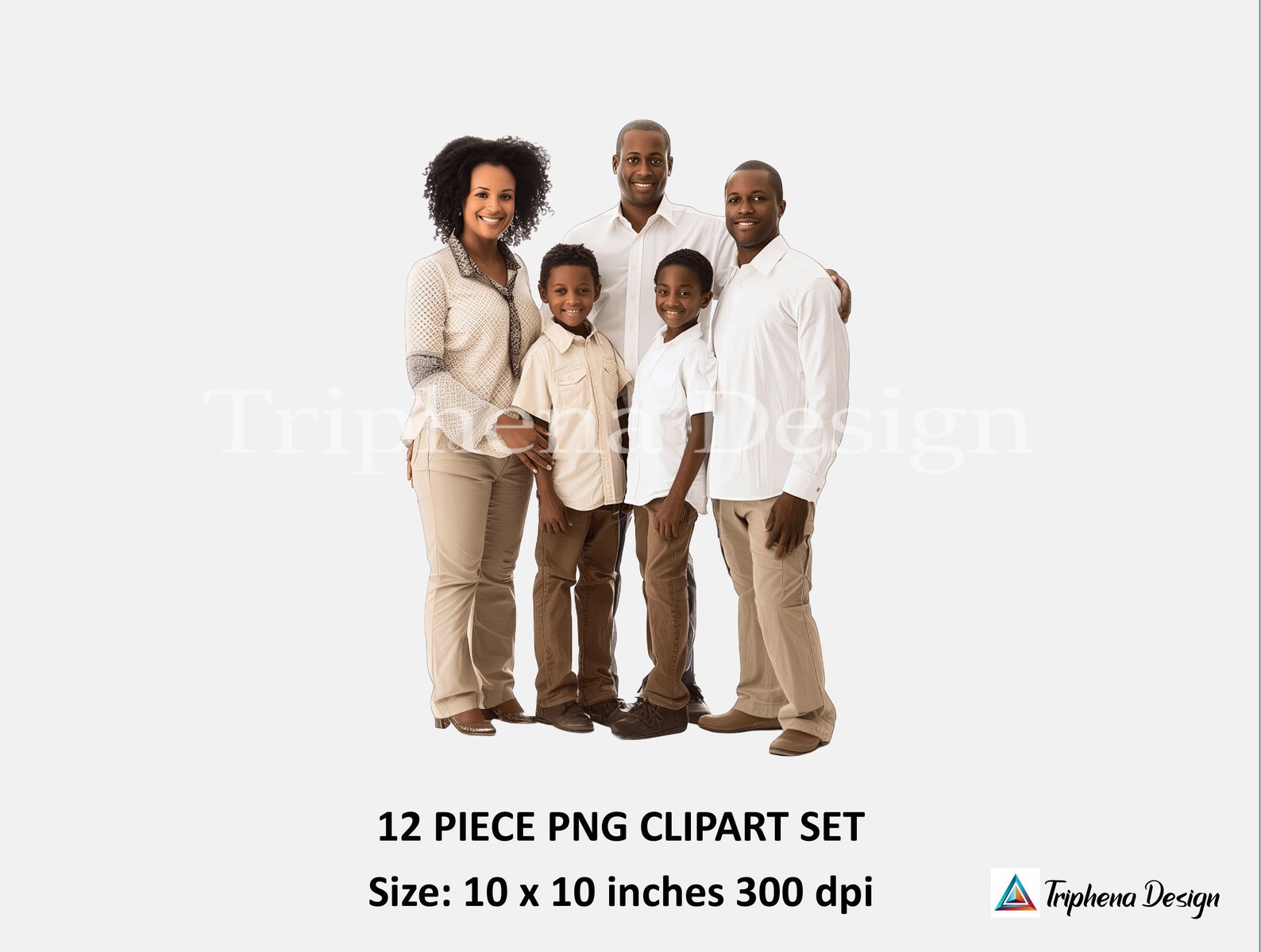 Family Clipart, African American Family, PNG, Africa America People ...