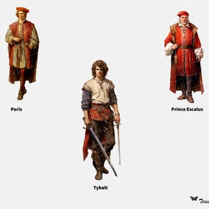 Romeo and Juliet, Clipart Set, 12 PNG, Watercolour, Shakespeare ...
