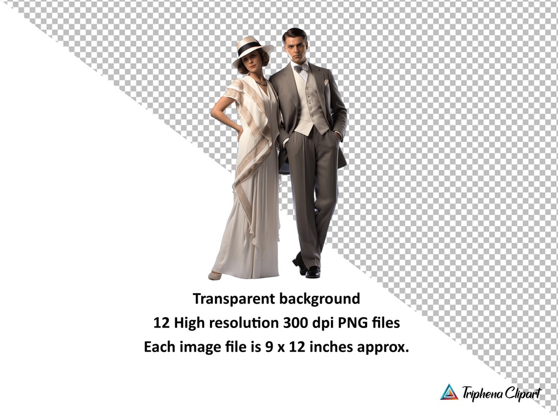 1920s Fashion Clipart, Fashion Clipart, Vintage Fashion, Fashion for ...