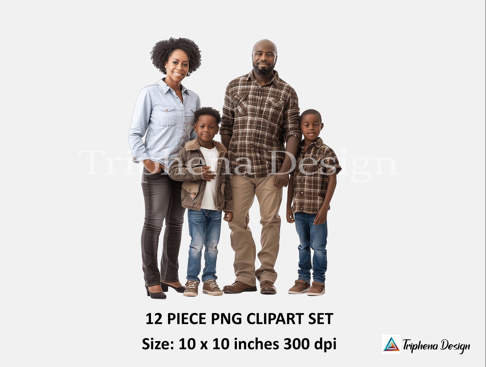 Family Clipart, African American Family, PNG, Africa America People ...