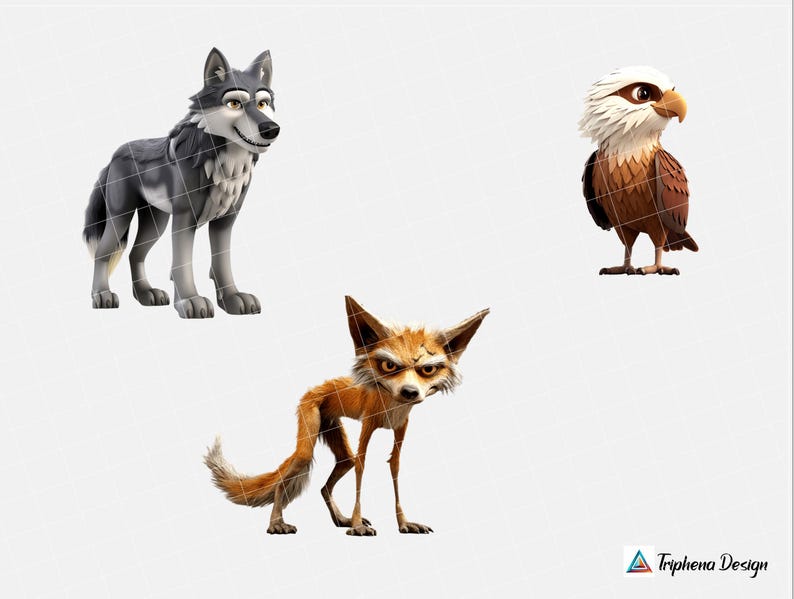 The Jungle Book, 12 PNG, Clipart Set, Watercolour, Rudyard Kipling ...