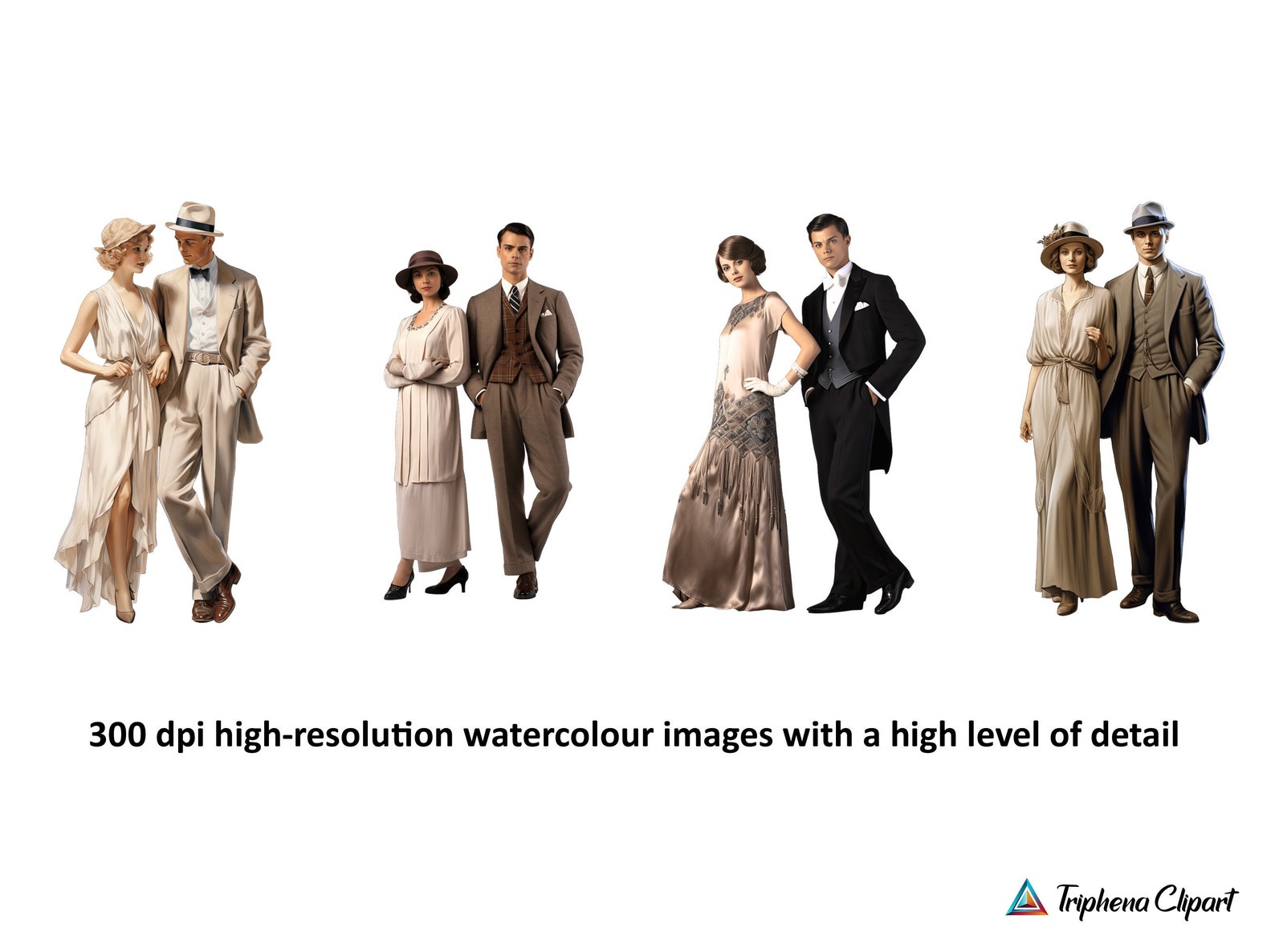 1920s Fashion Clipart, Fashion Clipart, Vintage Fashion, Fashion for ...