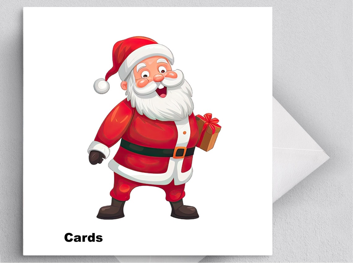 Santa Clipart, Christmas Clipart, Funny Santa Claus Clipart, PNG and ...