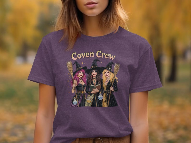Coven Crew T-shirt, Witch T-shirt, Halloween T-shirt, Witchy Shirt ...