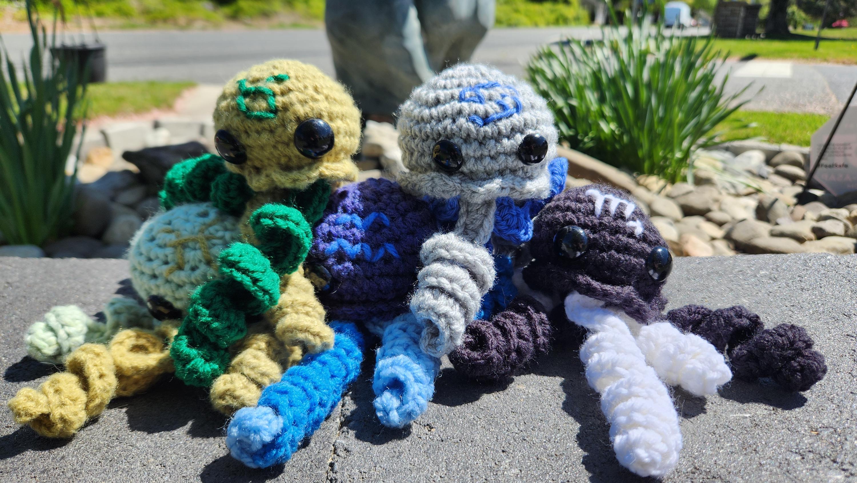 Zodiac Sign Jellyfish Crochet Plush | Crochet Amigurumi Zodiac Signs ...