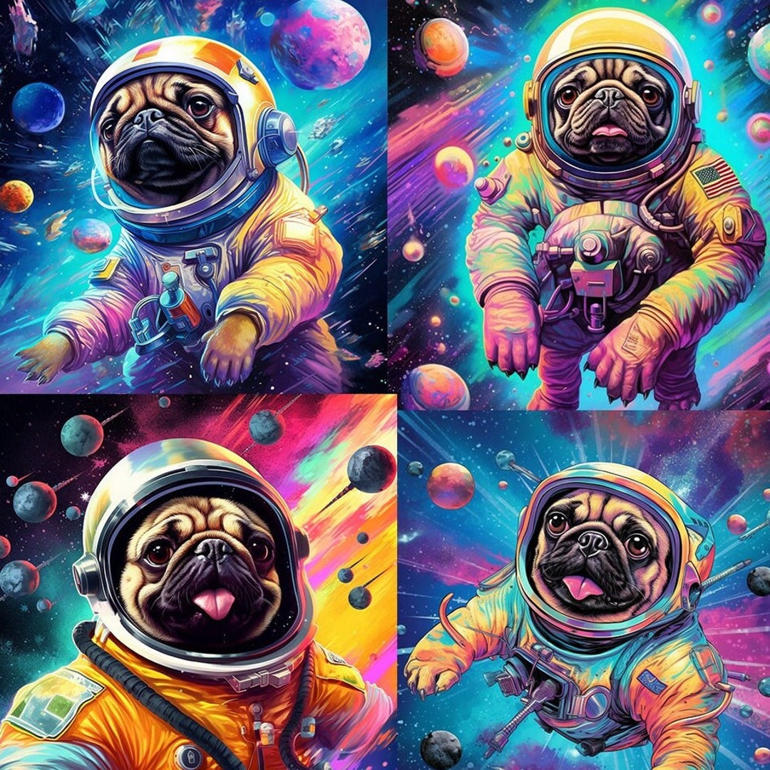 Space Pugs - Set - Etsy