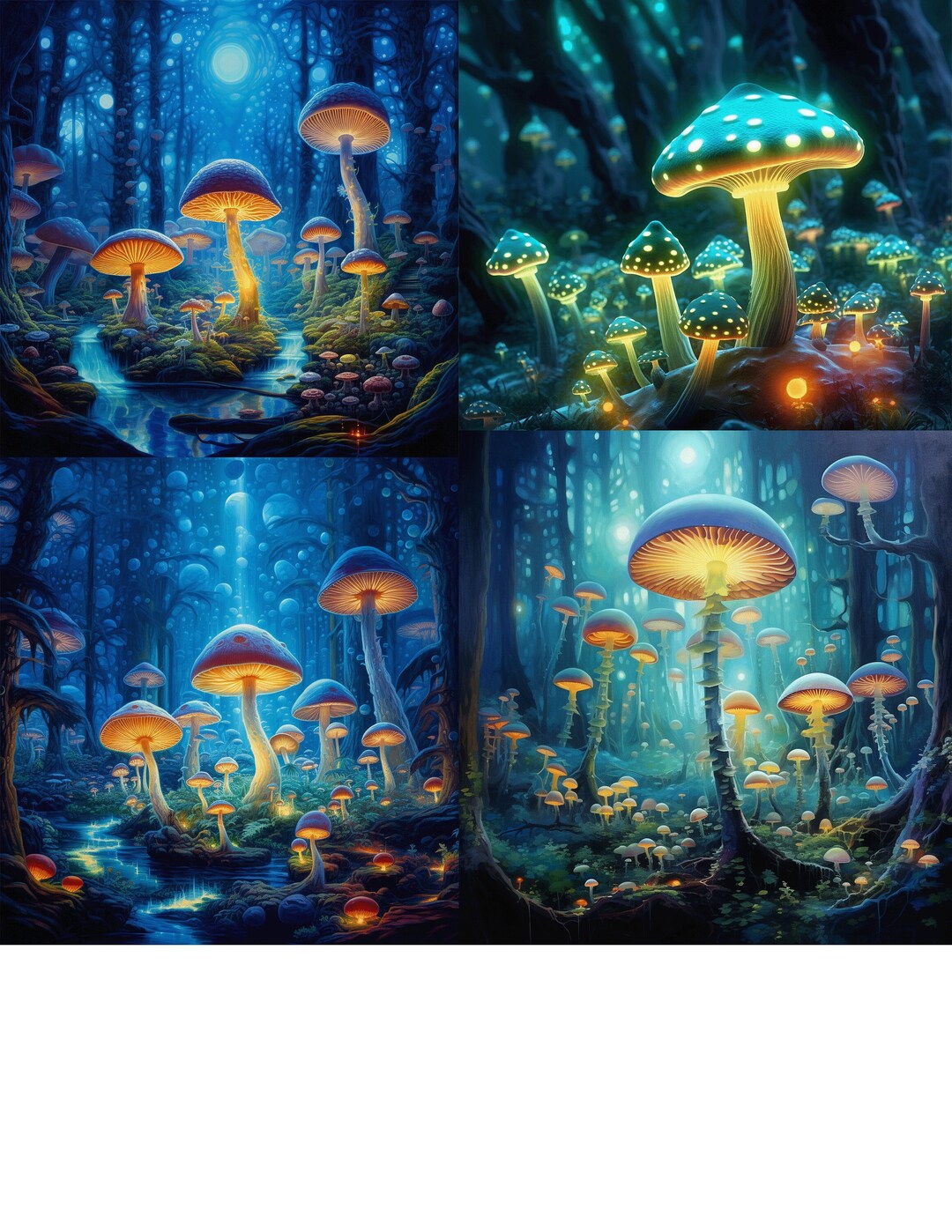Mystical Mushrooms - Set - Etsy