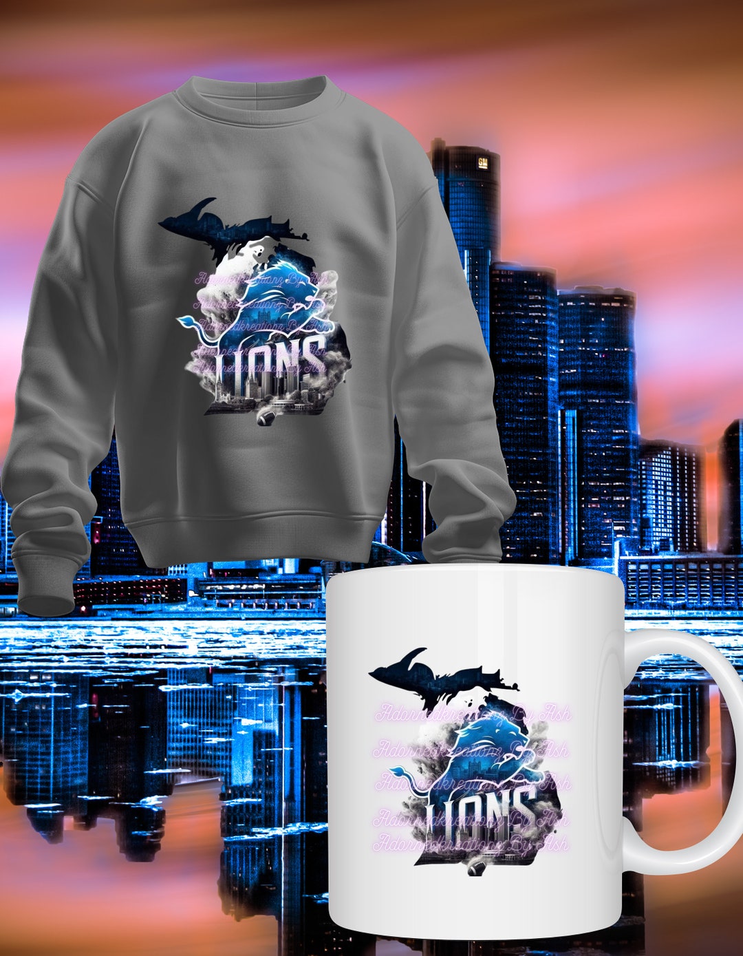 Detroit Transparent PNG Digital File for Instant Download lion - Etsy ...