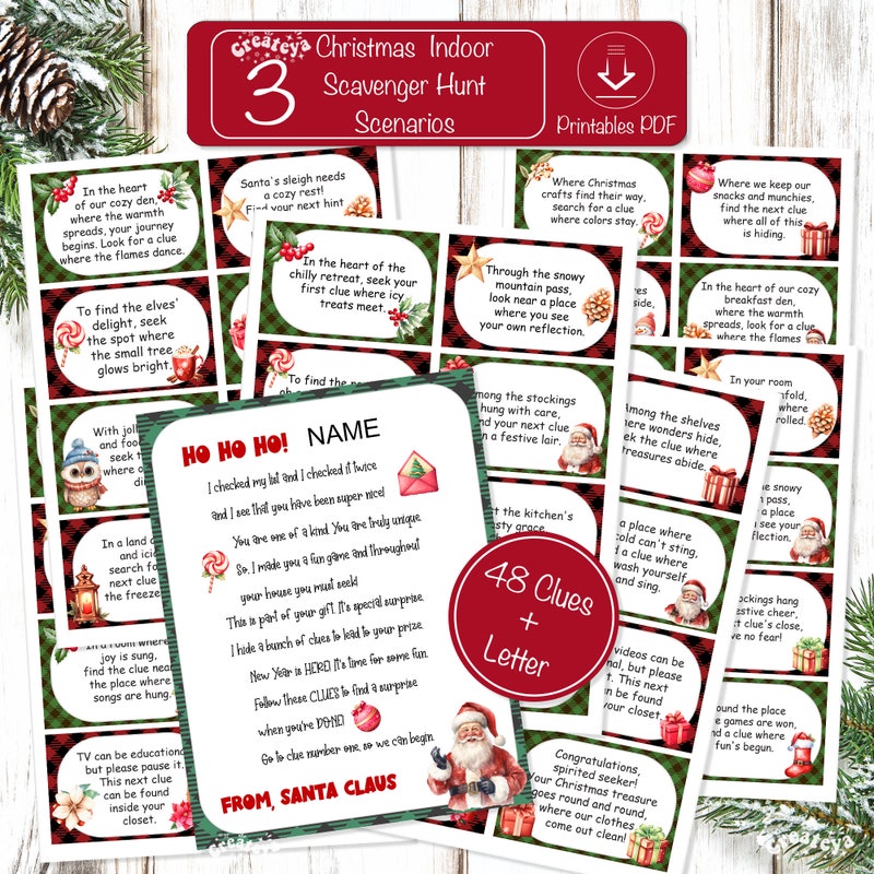 Christmas Scavenger Hunt - Etsy