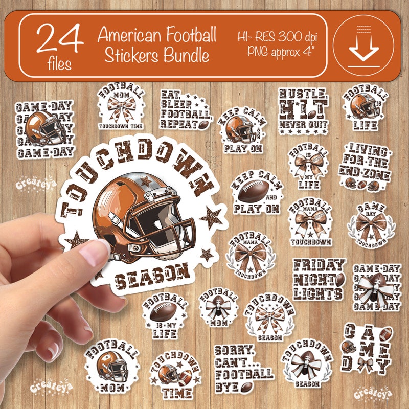 Football Wall Stickers - Etsy