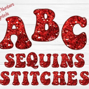 Alphabet Letters PNG Glitter Stitch Letters Printable Clipart ...