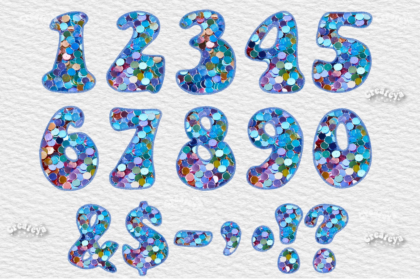 Baby Boy Alphabet Letters PNG Glitter Stitch Letters Printable Clipart ...