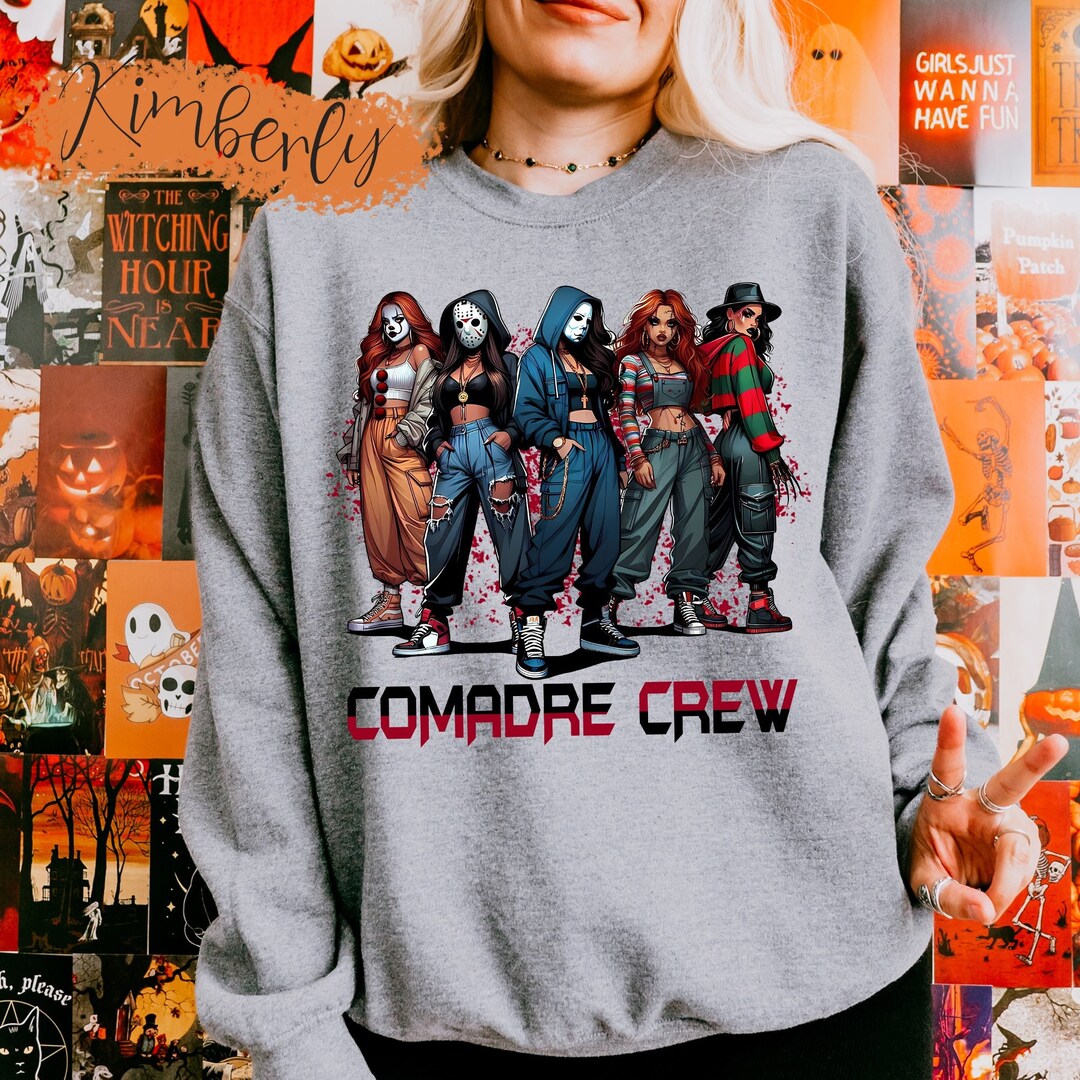 Comadre Crew Horror Character Shirt, Thug Life Horror Sweatshirt ...