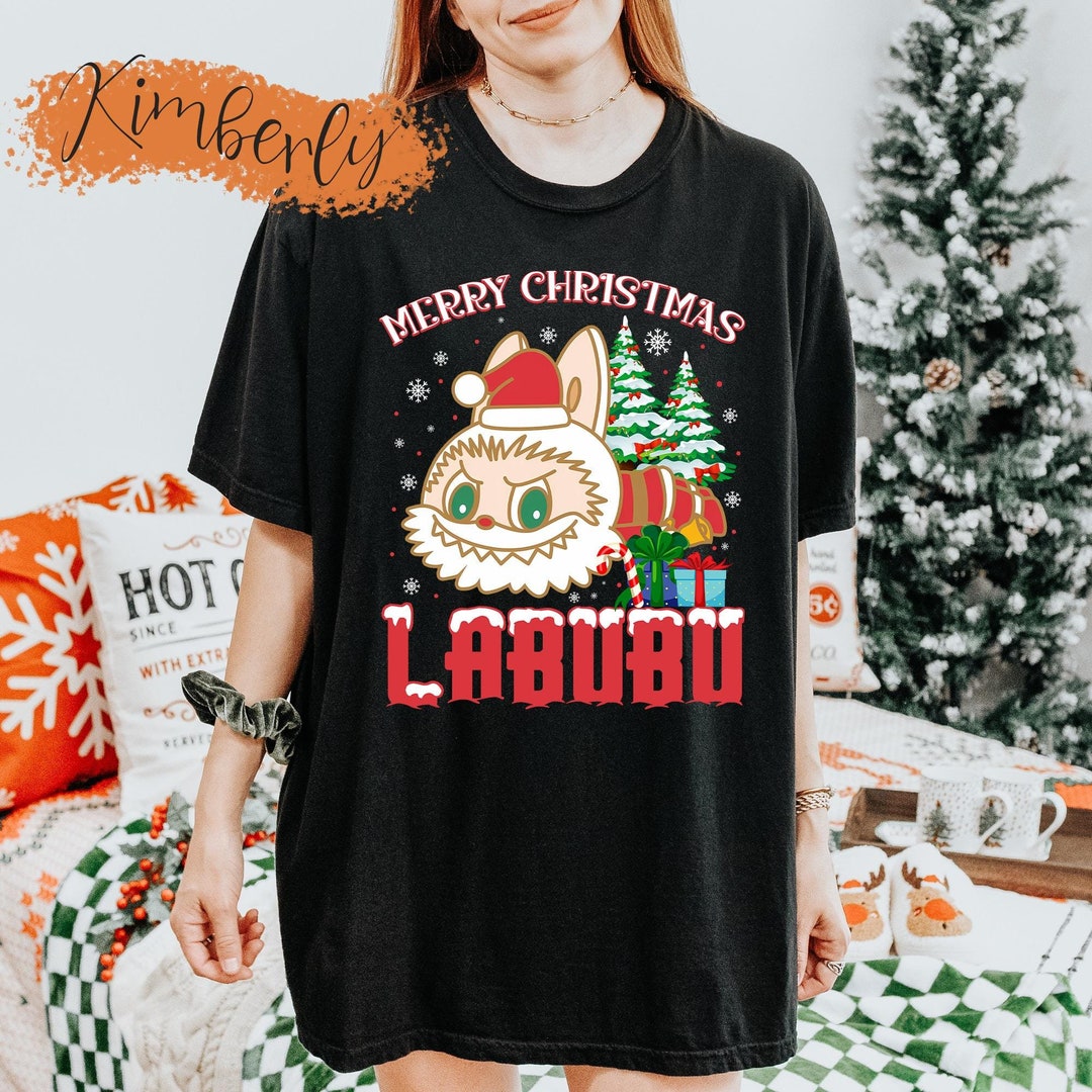 Merry Christmas Labubu Shirt, Labubu Christmas Tree Shirt, Labubu Lover ...