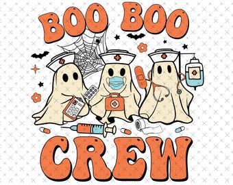 Boo Boo Crew Png, Nurse Halloween Png, Spooky Nurse Png, Nurse Crew Png ...