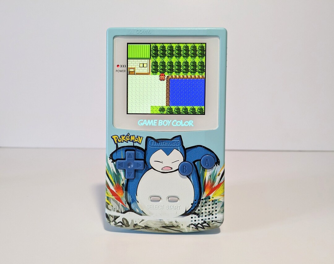 Custom UV Printed Gameboy Color Q5 IPS Backlit LCD Mod. New Speaker ...