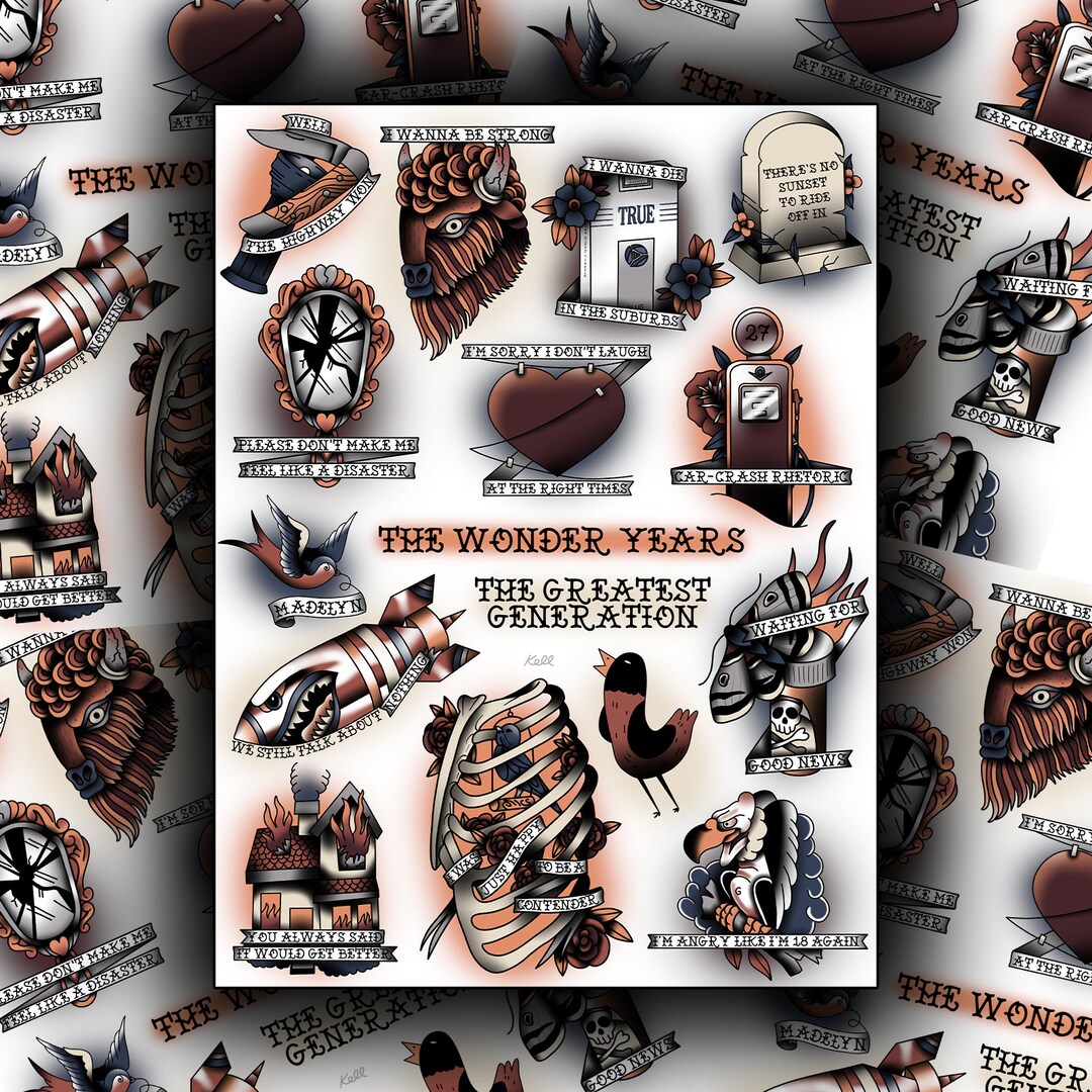 The Greatest Generation TWY Individual Tattoo Design digital Download ...