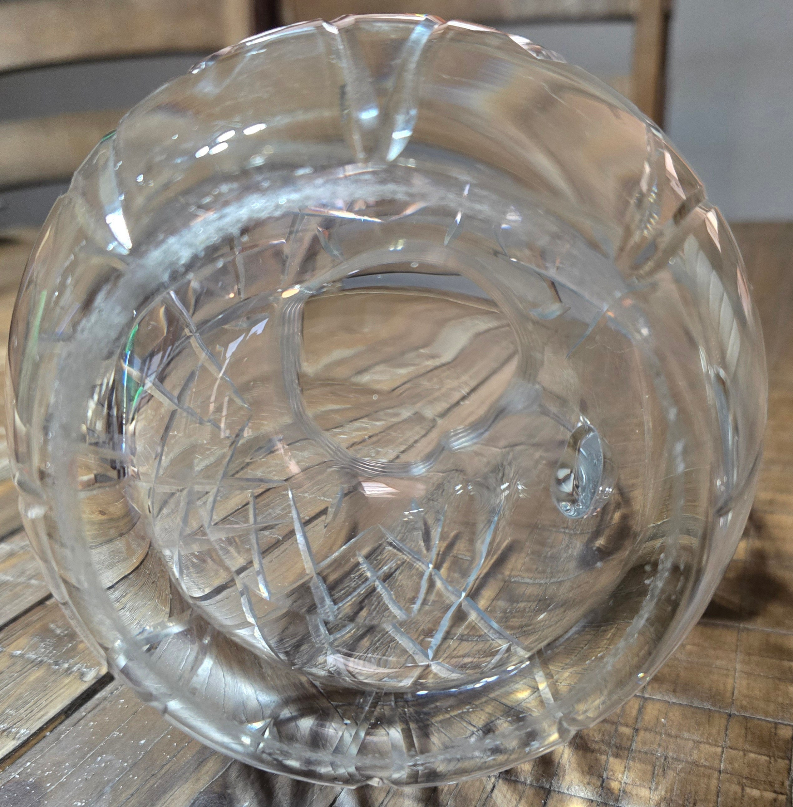 Vintage Crystal Cut Glass Pitcher 9 - Etsy