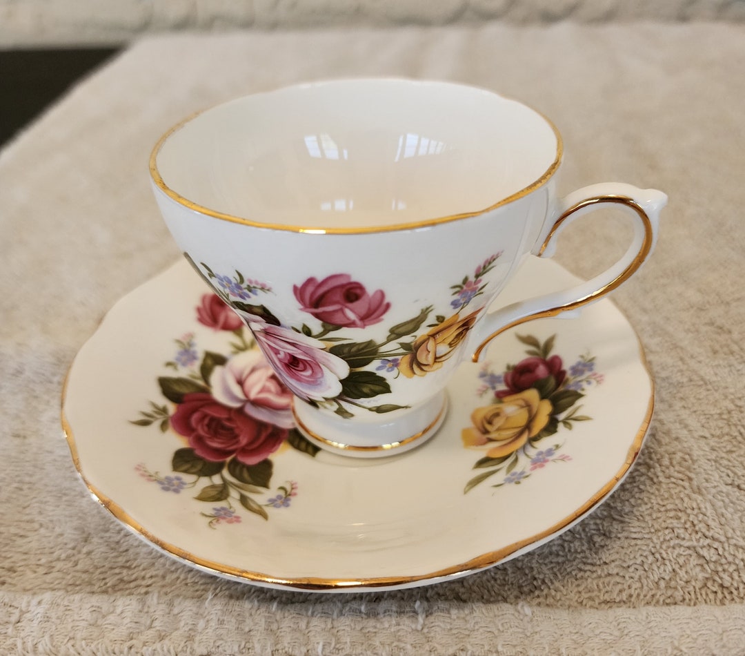 Royal Sutherland Fine Bone China Tea Cup & Saucer | Staffordshire ...